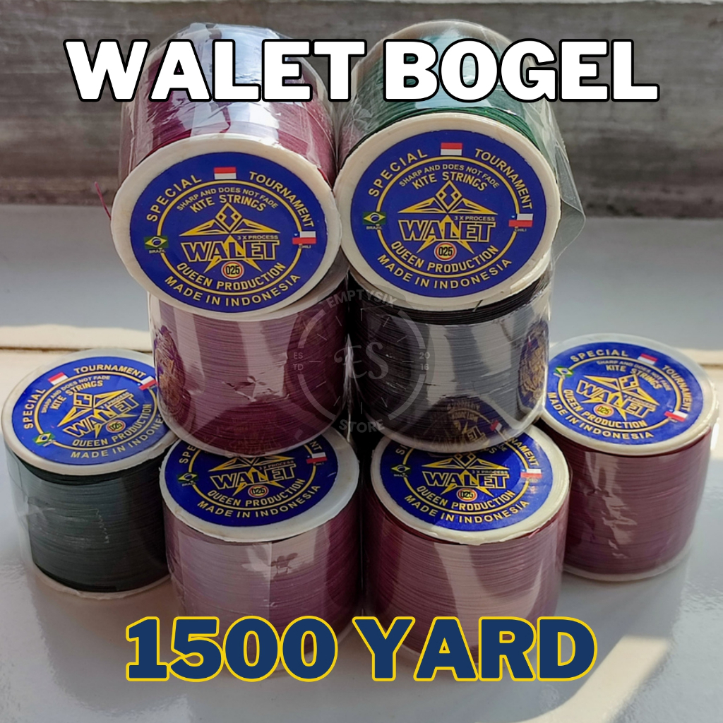 Jual Benang Layangan Gelasan Walet BOGEL 025 (1500 yard) | Shopee Indonesia
