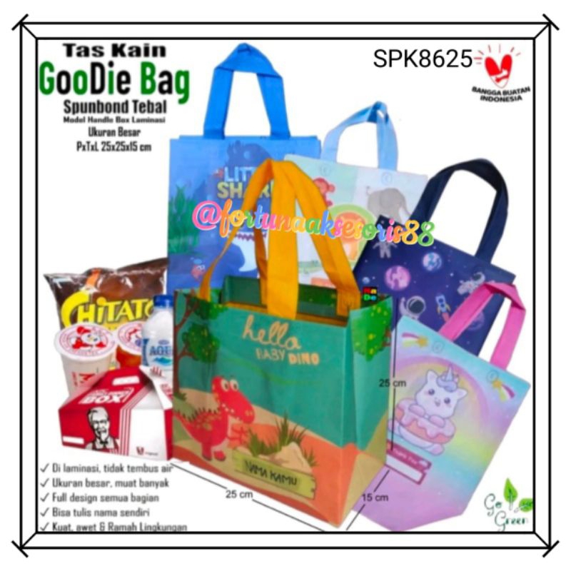Jual TAS BOX LAMINASI 25X25X15CM / GOODIE BAG LUNCH BOX / TAS SOUVENIR ...