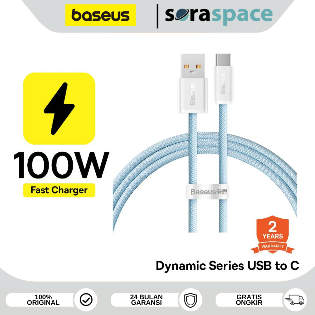 Jual Baseus Dynamic Series Fast Charging Data Cable Usb To Type C 100w