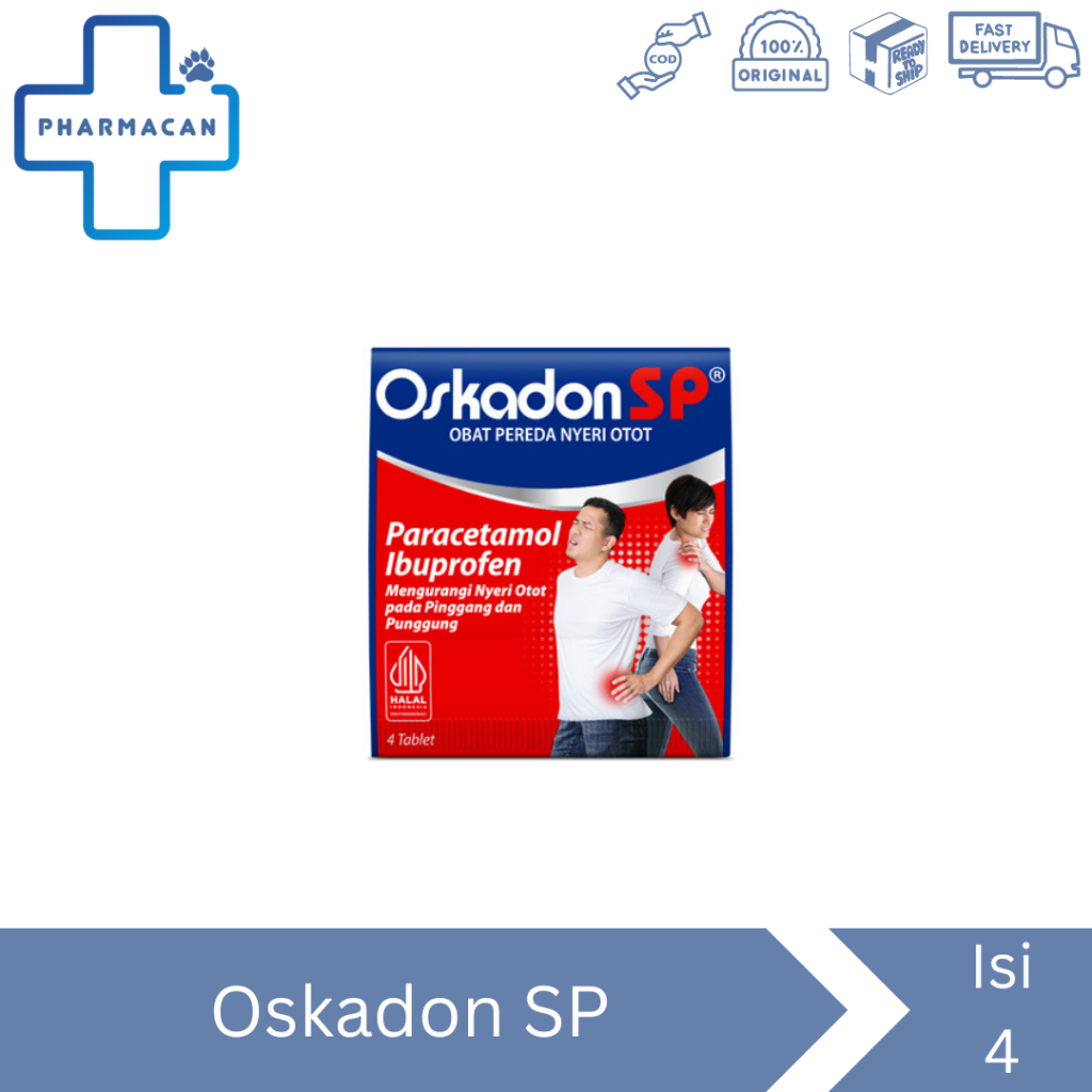 Jual Oskadon SP Strip 4 Tablet | 1 Box isi 25 Strip | Obat Pereda Nyeri ...