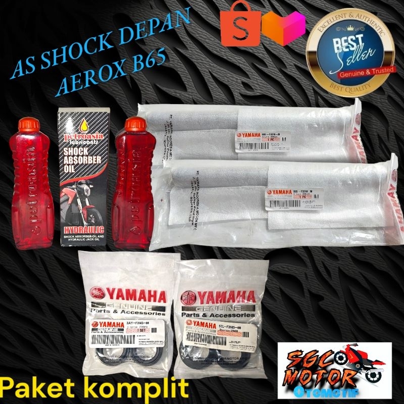 Jual [ COD ] PAKET AS SHOCK DEPAN AEROX 155 LEXI 115 KOMPLIT SEAL SHOCK ...