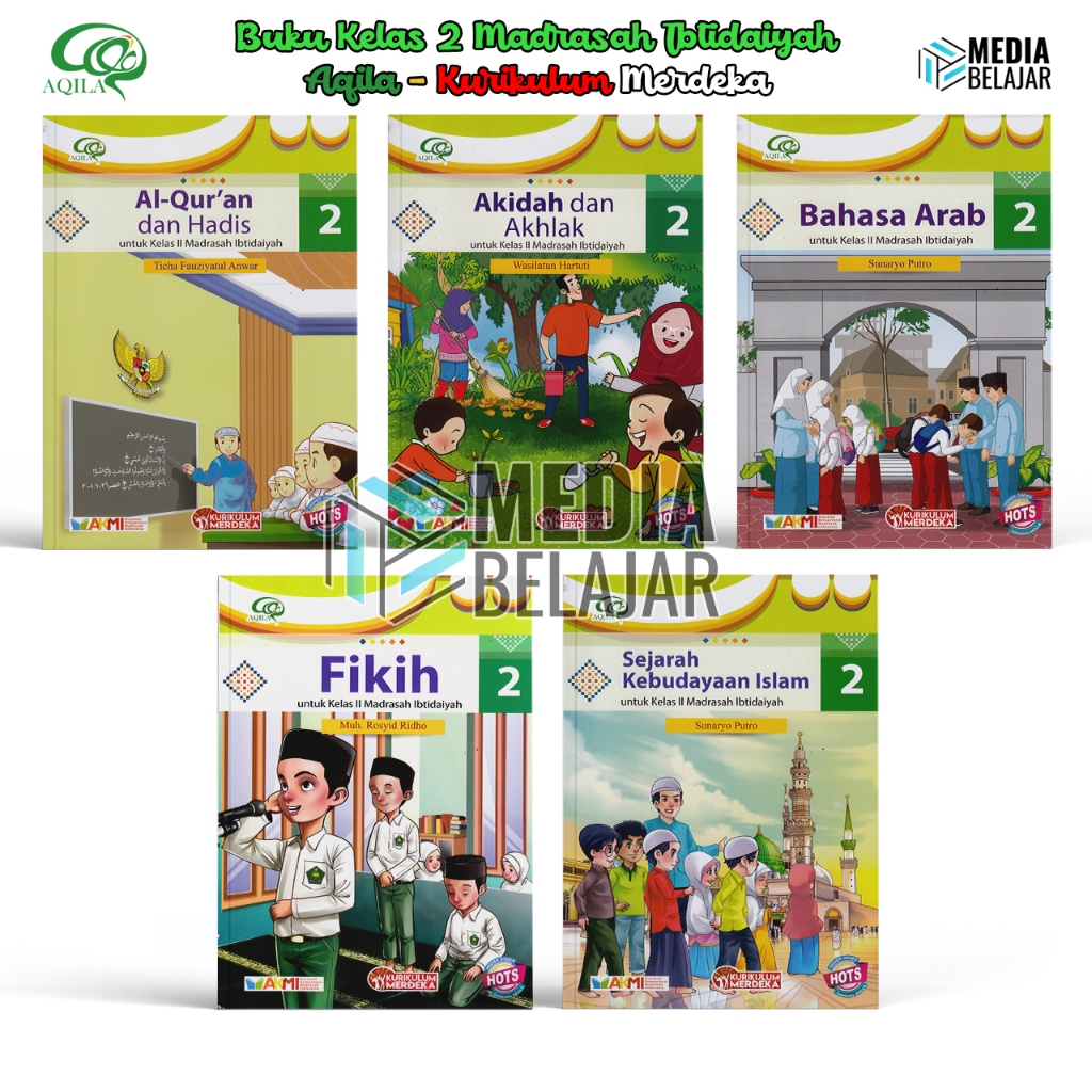 Jual Buku Kelas 2 SD/MI Madrasah Ibtidaiyah Kurikulum Merdeka Aqila Tiga Serangkai Revisi ...