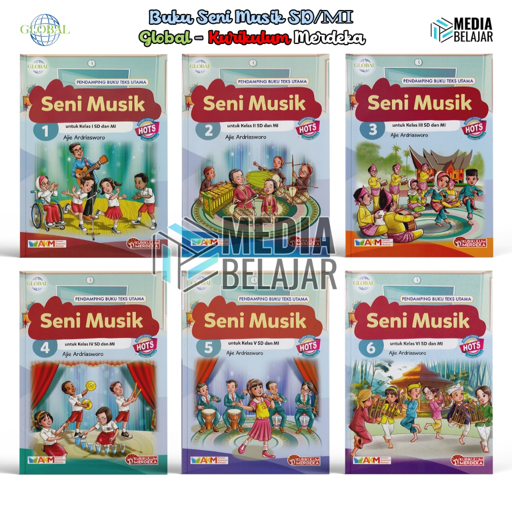 Jual Buku Seni Musik SD/MI Kelas 1-6 Kurikulum Merdeka Global Tiga Serangkai Revisi Terbaru 2024 ...