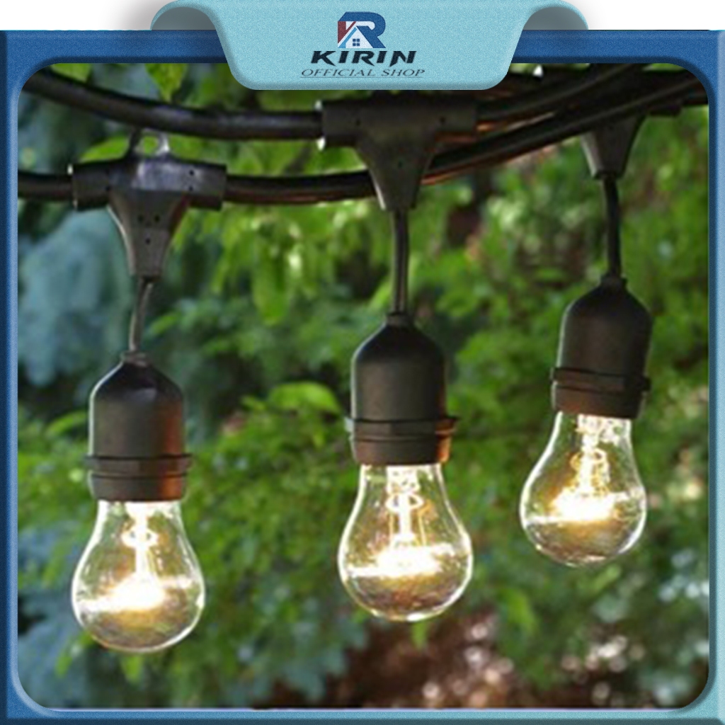Jual KABEL FITTING LAMPU GANTUNG E27 10 METER 10 FITTING OUTDOOR TAMAN ...