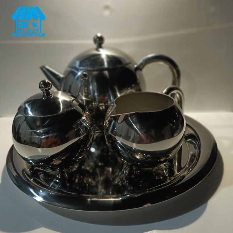 Jual Teko set full stainless murah (np) | Shopee Indonesia
