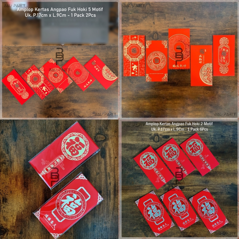 Jual Amplop Angpao Kertas Premium Isi 6 | Jumbo Panjang | Fuk Hoki ...