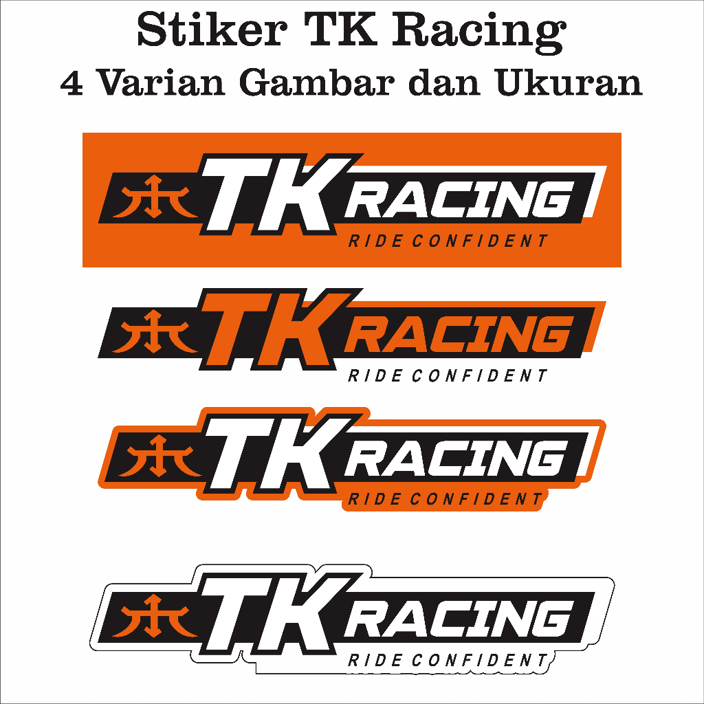Jual STIKER MOTOR DAN MOBIL TK RACING ANTI AIR 4 VARIASI GAMBAR DAN 4 ...