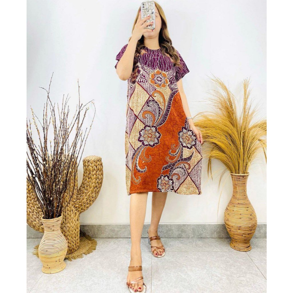 Jual Benang Raja Daster Base Rintik Bunga | Shopee Indonesia