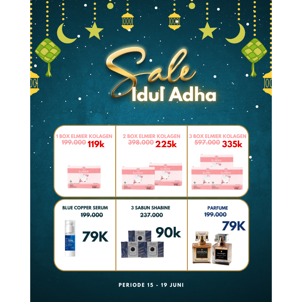 Jual ELMIER PROMO LEBARAN IDUL ADHA | PROMO ELMIER COLLAGEN | BIG ...