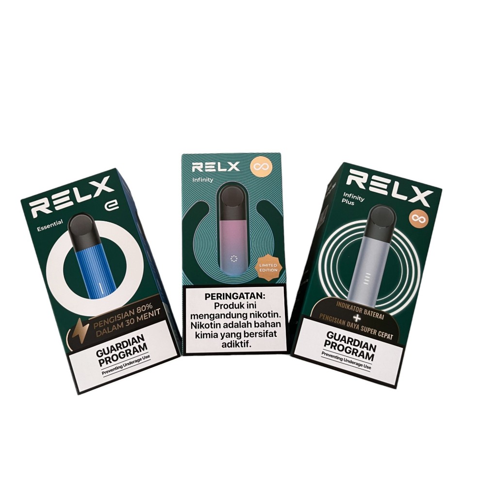 Jual 3 Sets RELX Box Only - Infinity Plus, Infinity, Essential | Shopee ...