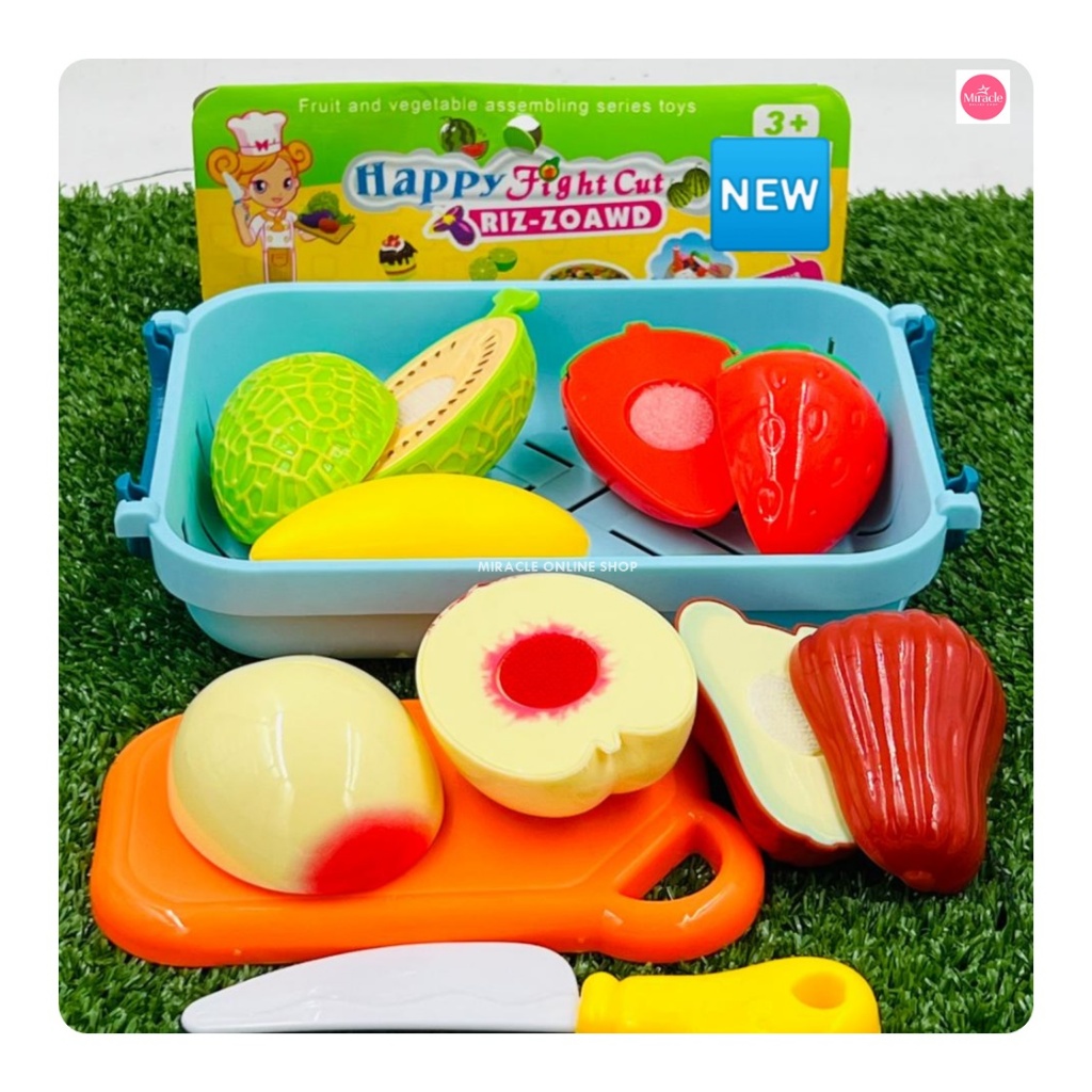 Jual Mainan Anak Buah Buahan Potong Sayur Cutting Fruit Box | Shopee ...