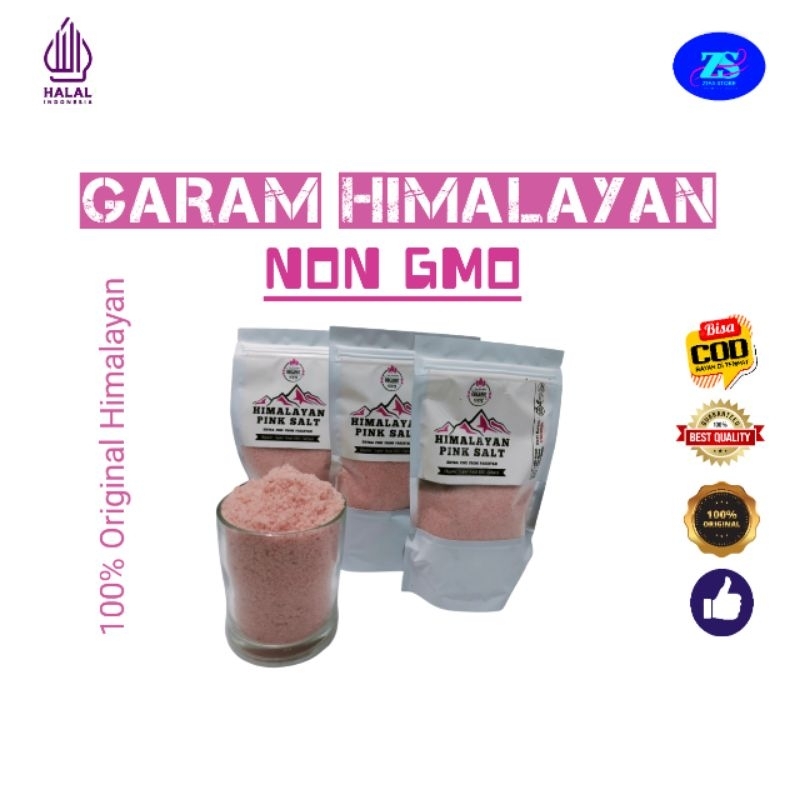 Jual Garam Himalaya Pink Salt Organic // Original Premium Asli 500gr ...