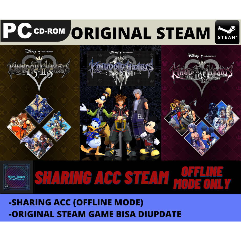 Jual KINGDOM HEARTS III / KINGDOM HEARTS 3 PC Game Sharing Original | Shopee Indonesia