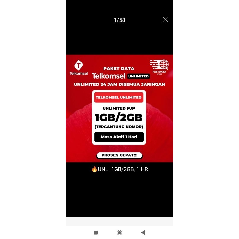 Jual PAKET DATA TELKOMSEL FLASH SEMUA ZONA FULL 24 JAM SUPER MURAH ...