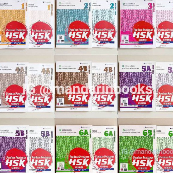 Jual Promo Buku Panduan Persiapan Mandarin HSK 1 6 Pilihan Per Level 2 Buku QR Code Audio ...