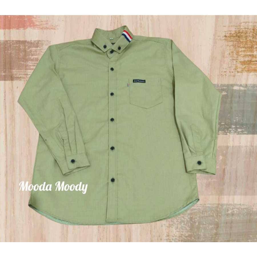 Jual Mooda Moody - Kemeja Anak laki Laki Lengan Panjang Warna Dusty ...