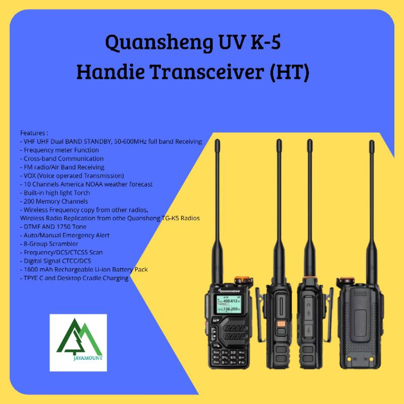 Jual Quansheng Handie Transceiver (HT) TSSD "Walkie Talkie" | Shopee ...