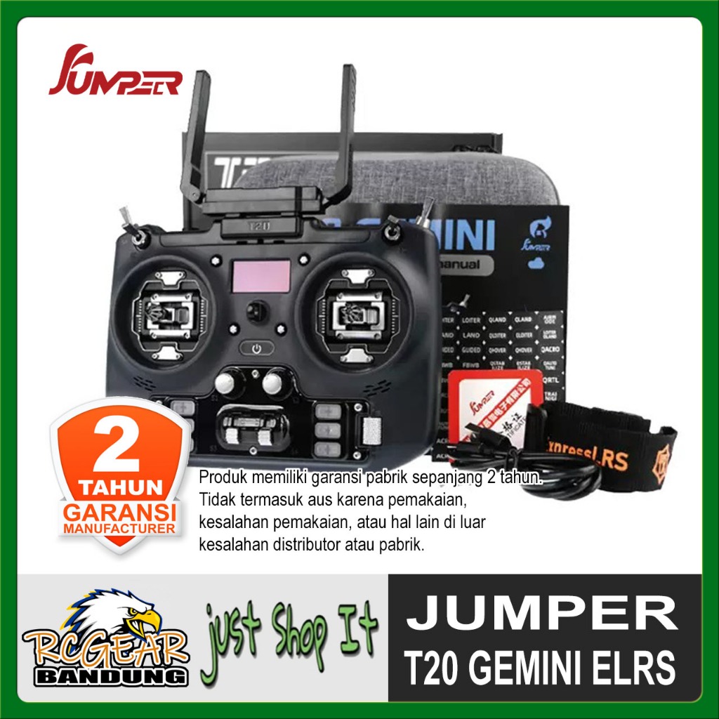 Jual Jumper JumperRC T20 Gemini Radio Controller ELRS 2.4GHz RDC90 ...