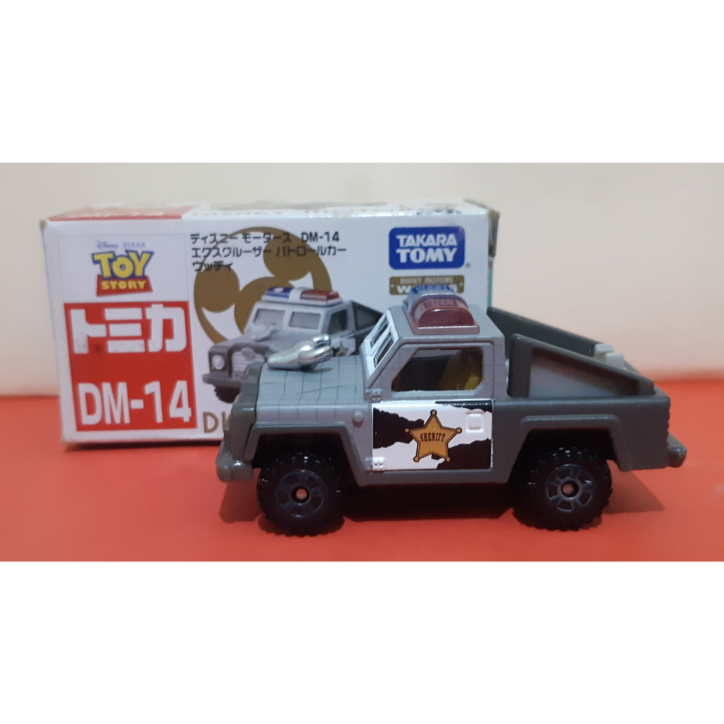 Jual Takara Tomy Tomica Disney Motors DM-14 Toy Story Woody EX-Cruiser Patrol Car | Shopee Indonesia