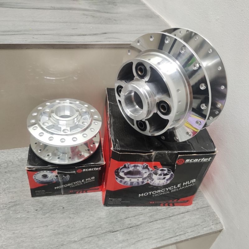 Jual TROMOL MOTOR HONDA TIGER REVO SEPASANG /SCARLET ORIGINAL WARNA ...