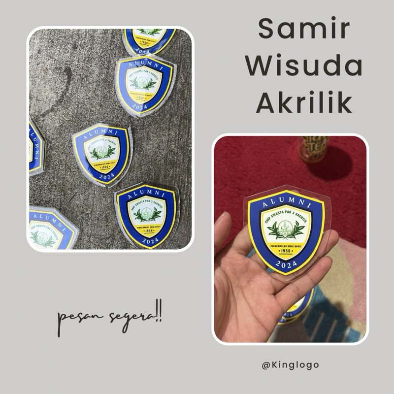 Jual Medali Samir Wisuda Akrilik (Logo+ Kalung) | Shopee Indonesia