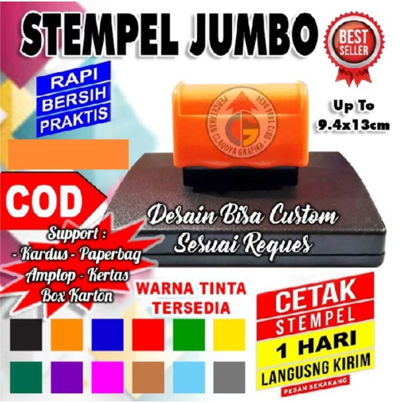 Jual stempel jumbo kardus/kertas/paperbag/amplop stempel alis buku ...