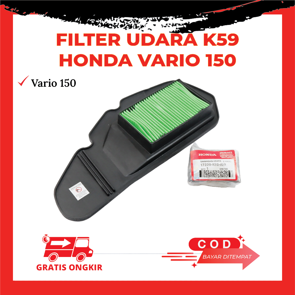Jual Saringan Filter Udara Motor Honda Vario 150 - Saringan Udara Vario ...