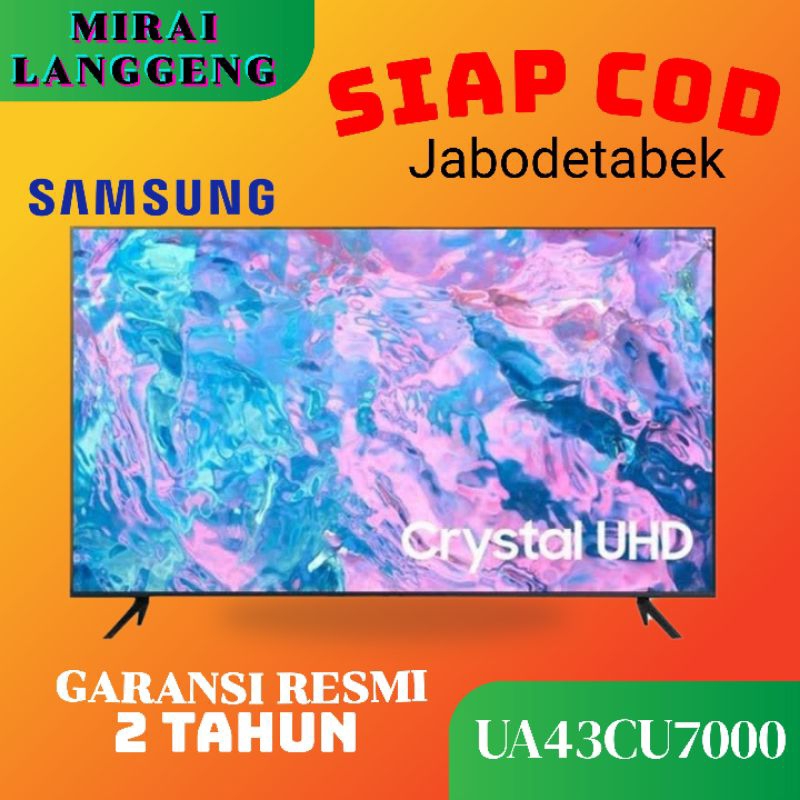 Jual SAMSUNG 43CU7000/UA43CU7000 4K SMART TV 43 inch 2023 series | Shopee Indonesia