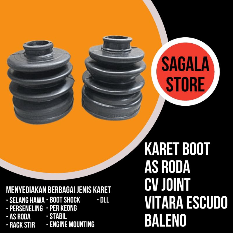 Jual karet boot as roda cv joint suzuki baleno vitara escudo sidekick | Shopee Indonesia