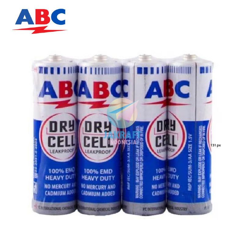 Jual (4 Pcs) Set Paket Batu Baterai ABC Biru AA R6 A2 Sedang All ...