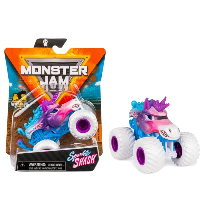 Jual Monster Jam Official Sparkle Smash Monster Truck 1:64 Scale ...