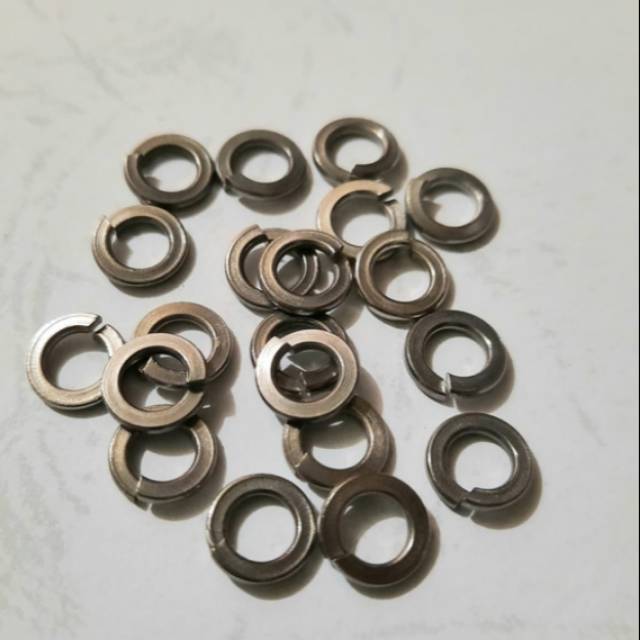 Jual RING PER SPRING (ISI 100 PCS)WASHER STAINLESS STEEL M3 M4 M5 M6 M8 ...