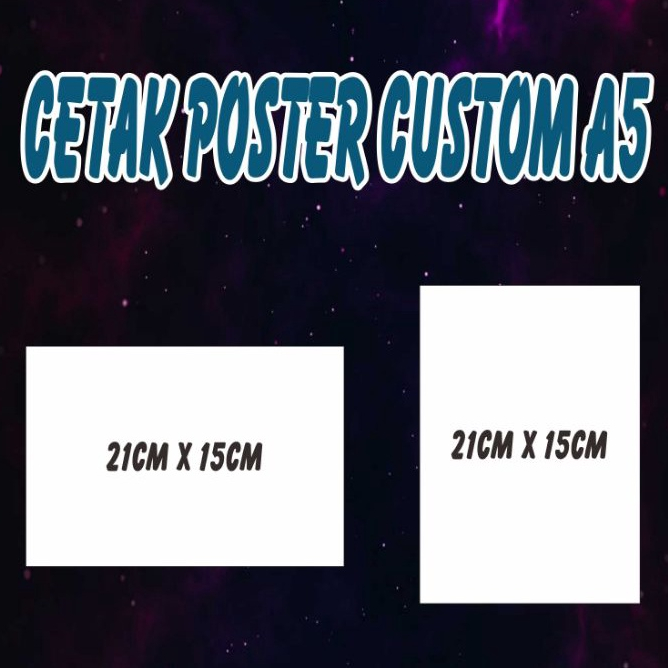 Jual PRINT POSTER CUSTOM A5 ( Isi 4 Poster ) | Shopee Indonesia