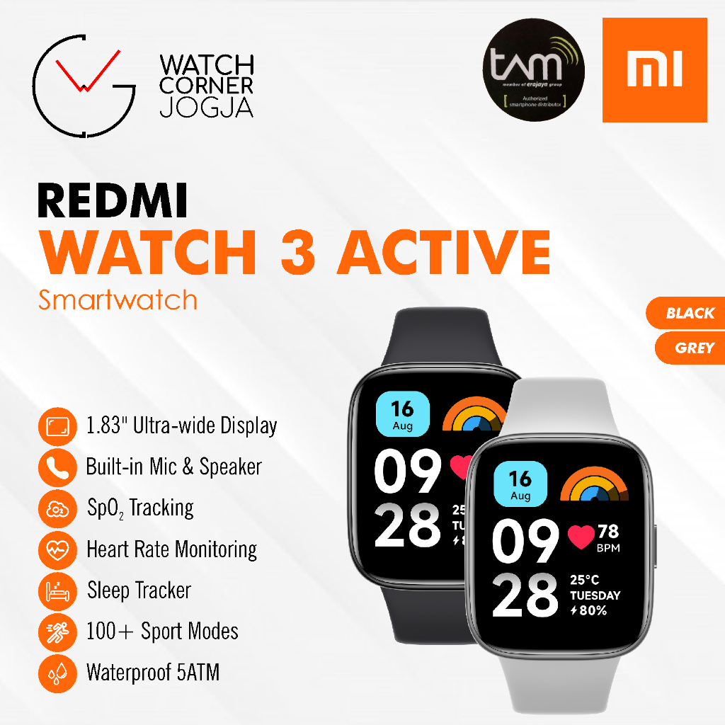 Jual Xiaomi Redmi Watch 3 Active 1.83" Bluetooth Call ORIGINAL ...