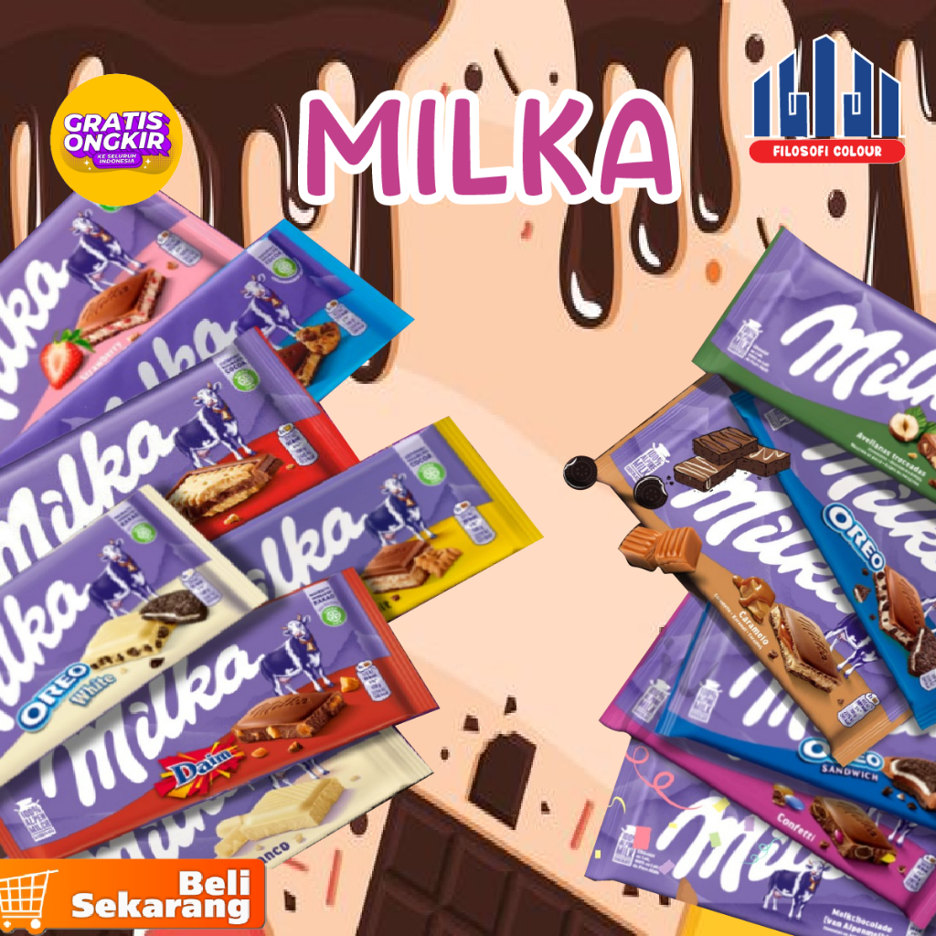 Jual Milka Alpine Milk Chocolate 100g Cokelat Susu 1 Pcs | Shopee Indonesia