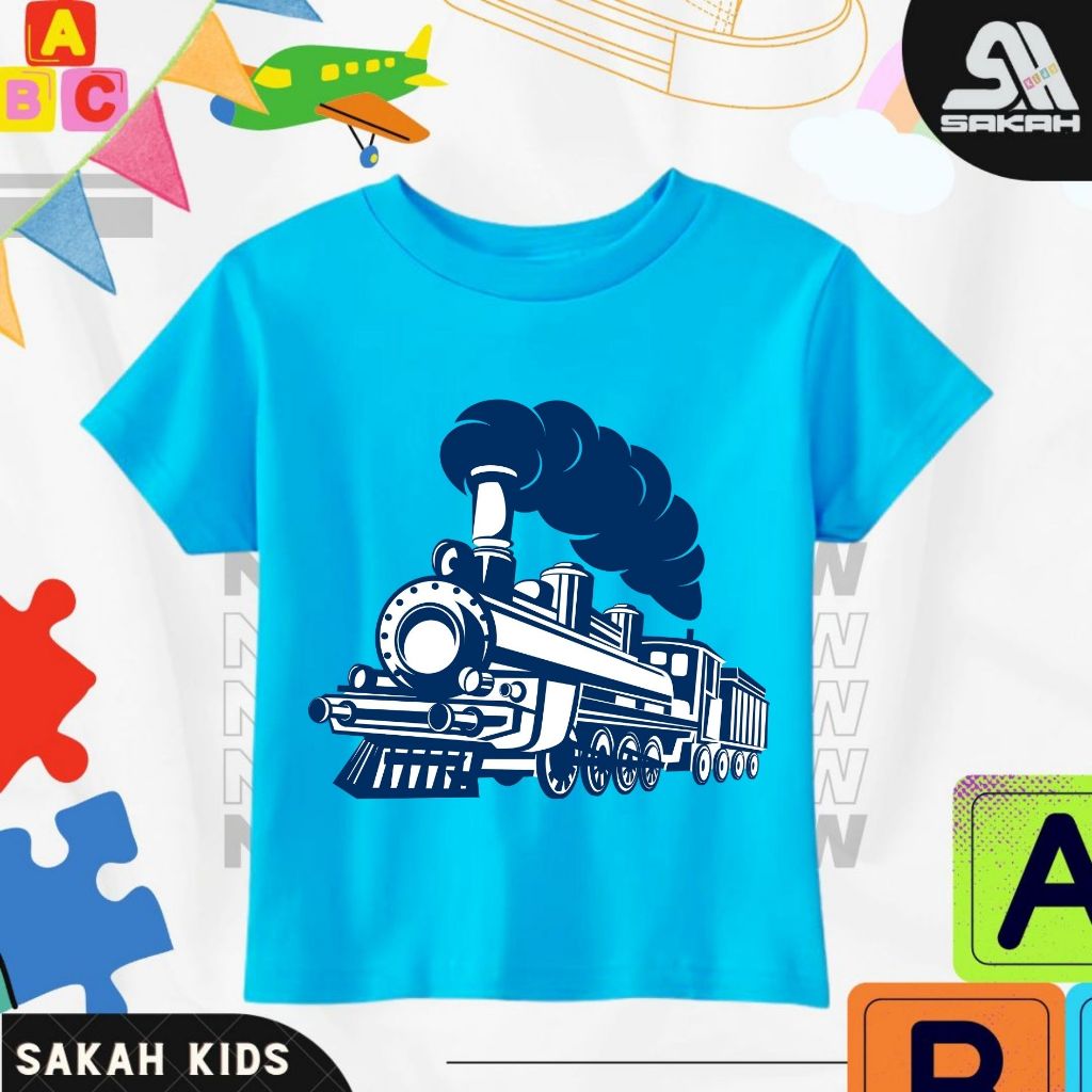 Jual Kaos Anak Custom Nama Combed 30s KAI KERETA API 13 Untuk Anak dan Hadiah Anak Laki-Laki dan ...