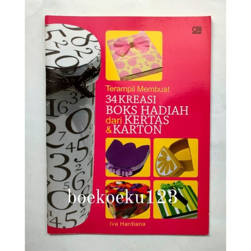 Jual BUKU SECOND TERAMPIL MEMBUAT 34 KREASI BOKS HADIAH DARI KERTAS DAN ...