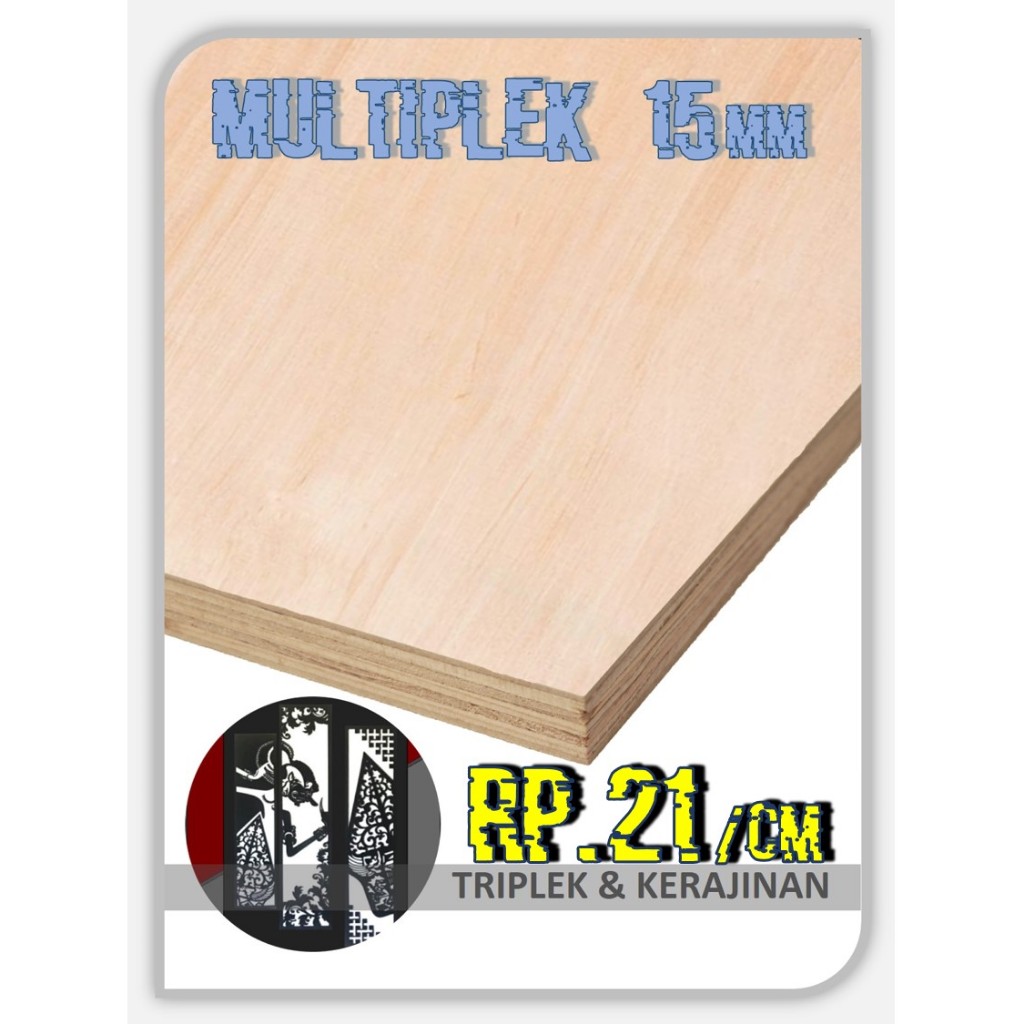 Jual Triplek 15mm Custom Harga Rp21/cm2 Multiplek Plywood 15 mm Custom ...