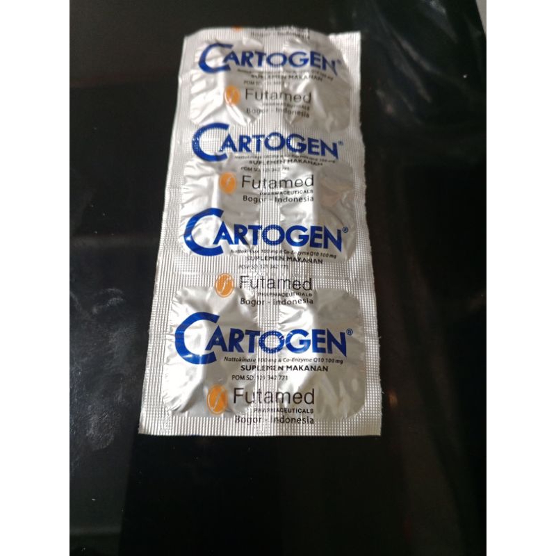 Jual cartogen kapsul Strip ORIGINAL /suplemen makanan | Shopee Indonesia