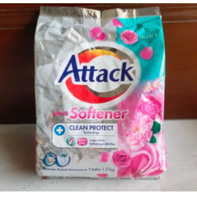 Jual Attack deterjen bubuk konsentrat plus softener 750gr | Shopee Indonesia
