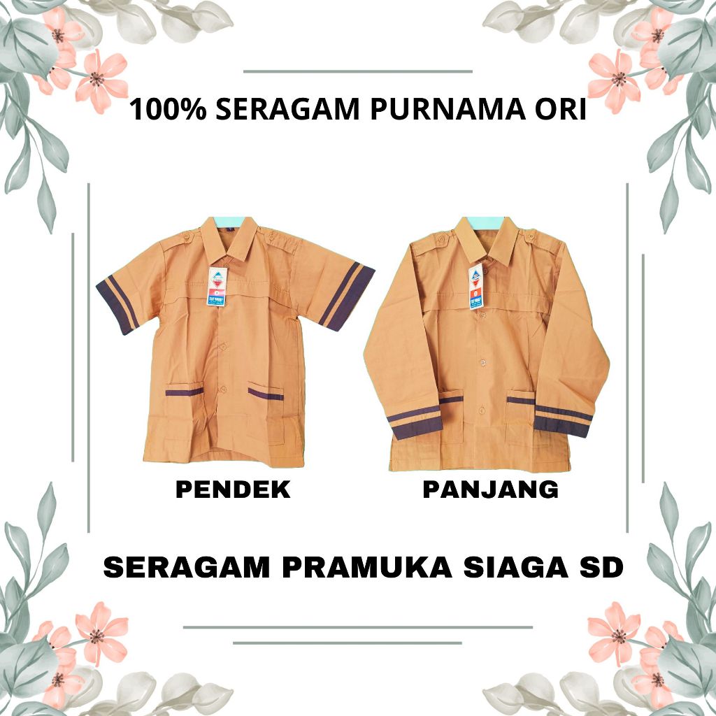 Jual Seragam Sekolah Pramuka Siaga SD PURNAMA Pendek Panjang Cowok ...