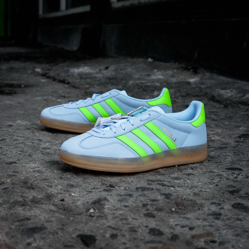 Jual Adidas Gazelle Indoor Blue Green - JI1372 | Shopee Indonesia