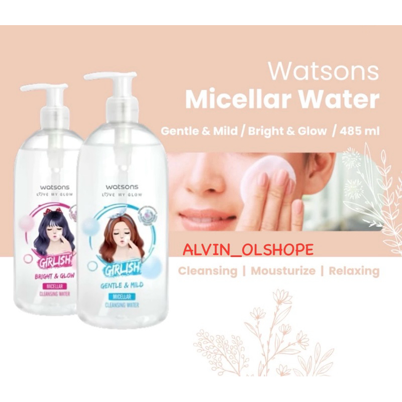 Jual WATSONS CLEANSING WATER/PEMBERSIH MAKE UP/MICELLAR WATER/PEMBERSIH ...