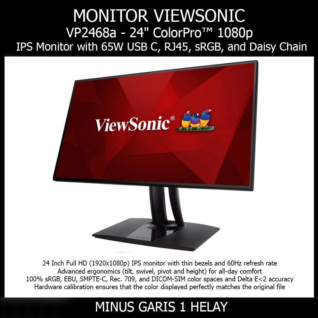 Jual Monitor 24 INCH ips Viewsonic VX 2418-P-MHD | Shopee Indonesia