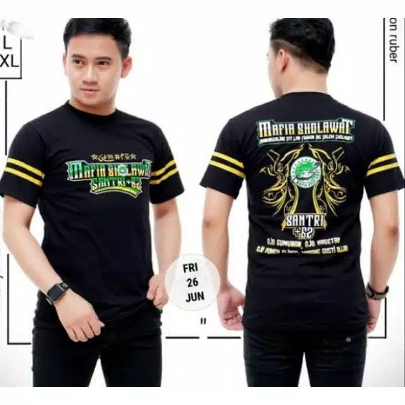 Jual Baju mafia sholawat remaja dewasa lengan pendek bonus stiker keren ...