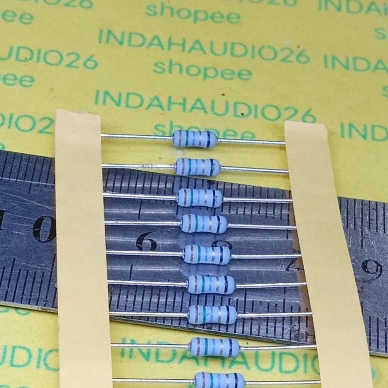 Jual JAPAN 15M 5% 1/4W resistor carbon 5 persen 15 MEGA OHM 1/4 w kaki ...