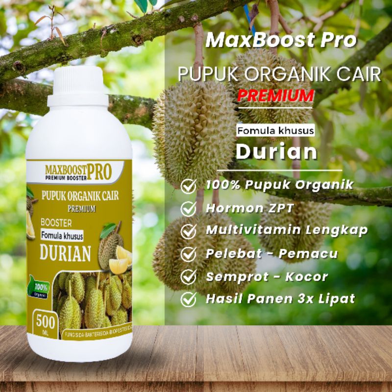 Jual MAXBOOST - PUPUK ORGANIK CAIR TANAMAN DURIAN 500ML | POC KOMPOS BOOSTER TANAMAN DURIAN ...