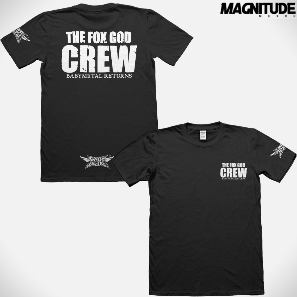 Jual Magnitude T-Shirt BABYMETAL - The Fox God Crew Kaos musik | NEW ...