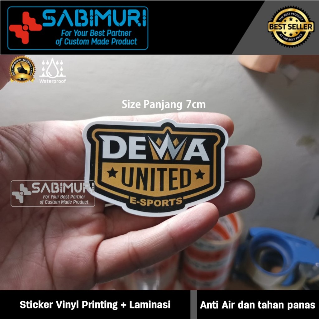 Jual Sticker Vinyl - Tim Esport Dewa United | Shopee Indonesia