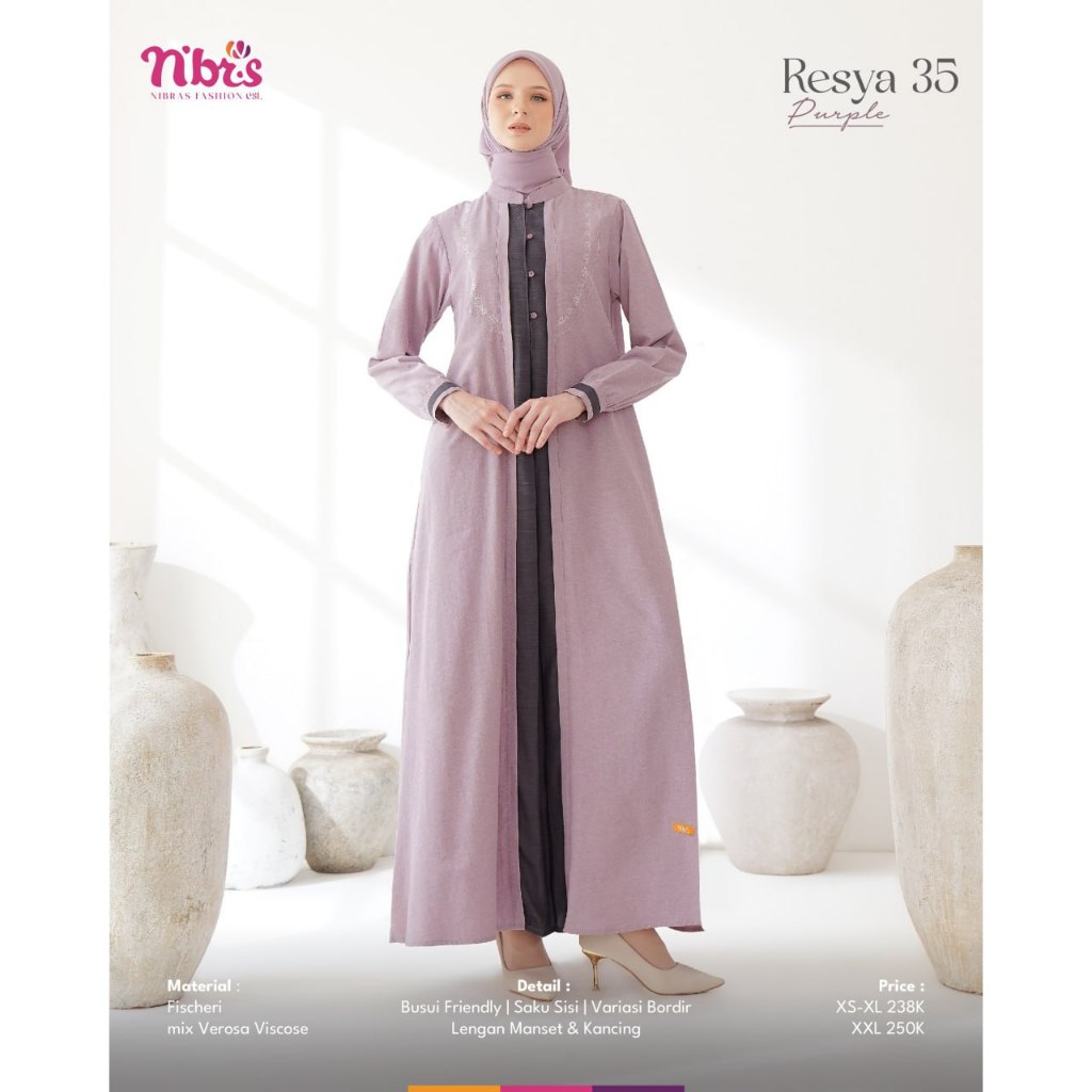Jual NIBRAS RESYA 35 GAMIS DEWASA TERBARU | Shopee Indonesia